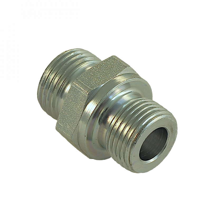 GE-R Gerader Einschraubstutzen, 16S, G1/4“ BSPP, Stahl verzinkt